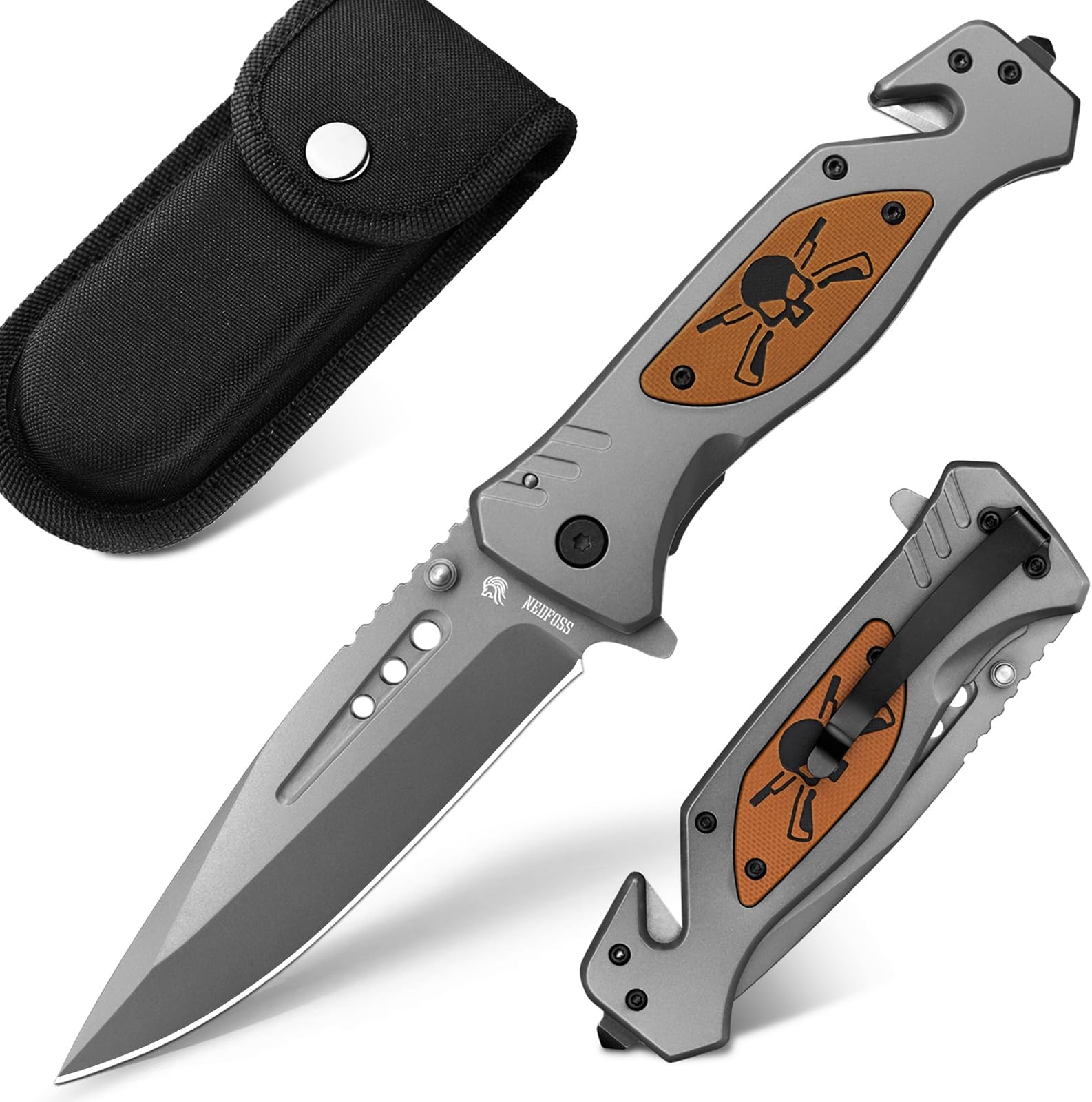 Amazon.com: Pocket Knife for Men, Tactical Folding Knives with Clip ...