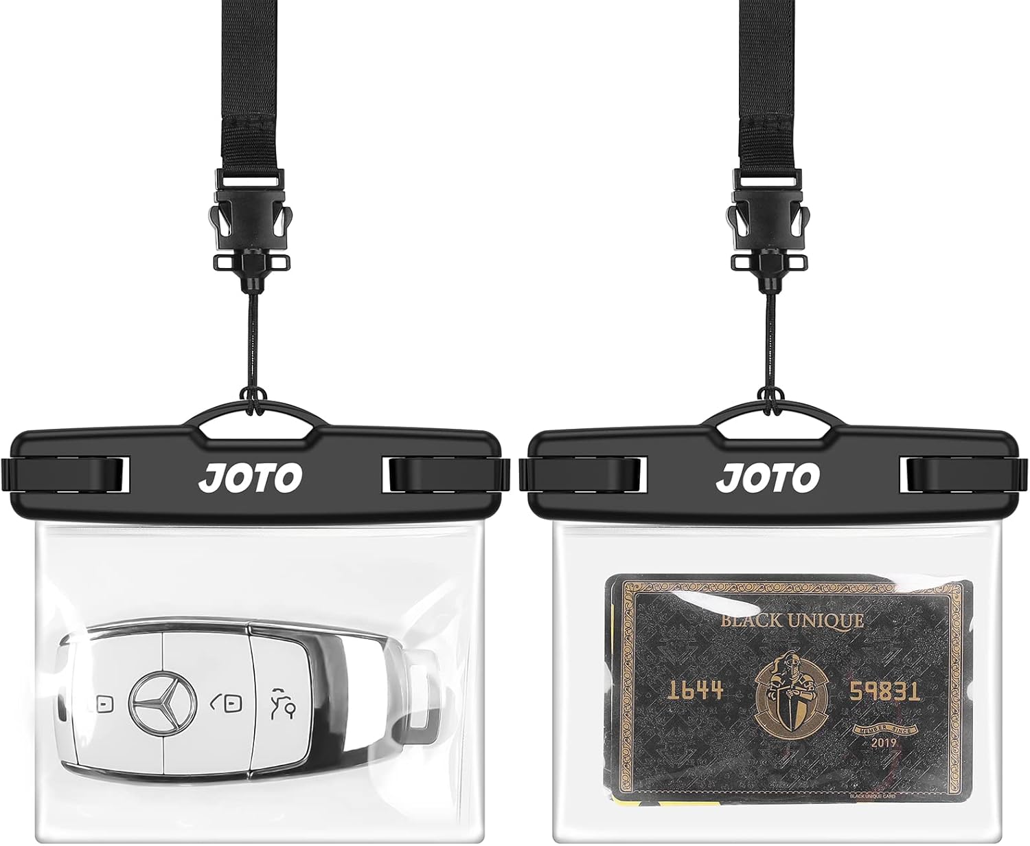 JOTO 2 Pack Waterproof Key Pouch for Swimming, Car Key Dry Bag Holder ...