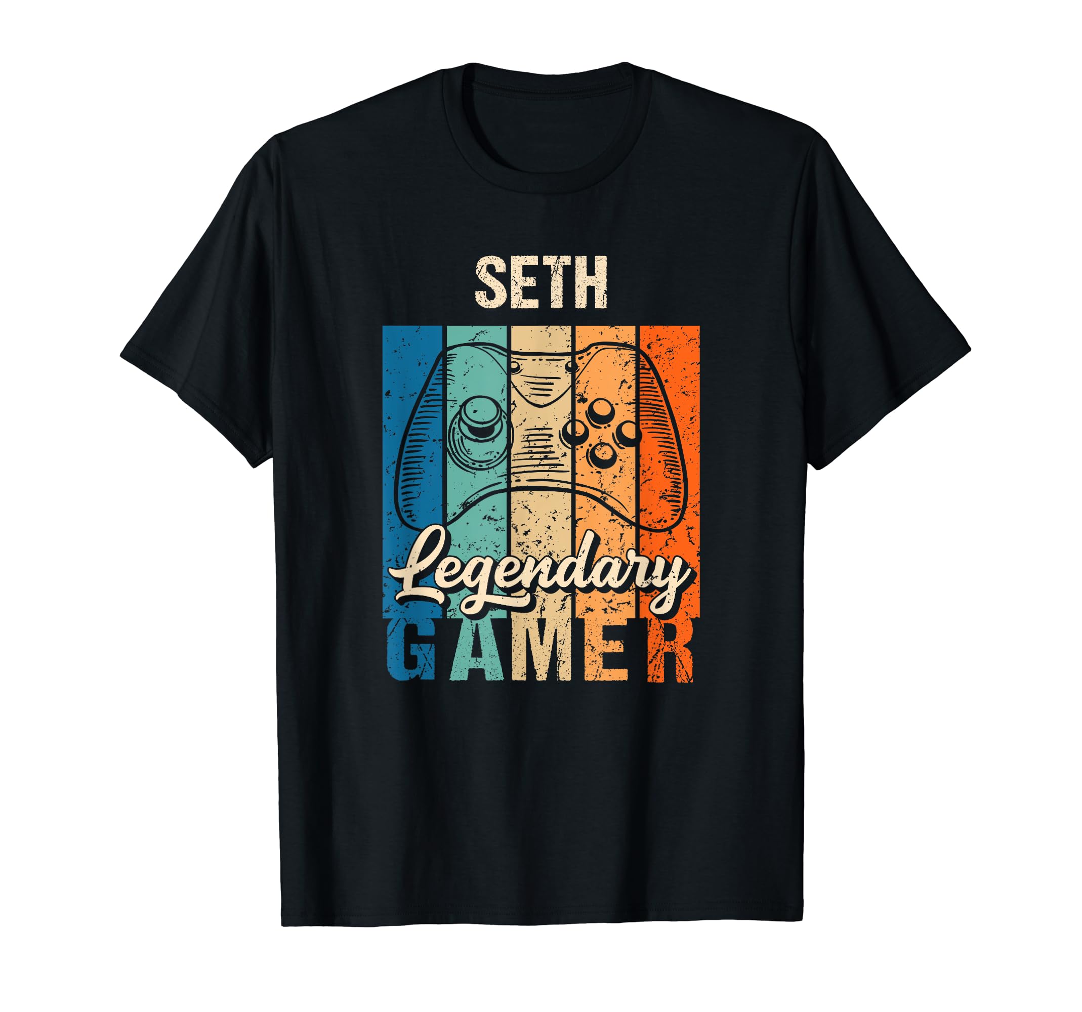 Seth Name Gift - Personalised Legendary Gamer T-Shirt : Amazon.co.uk ...