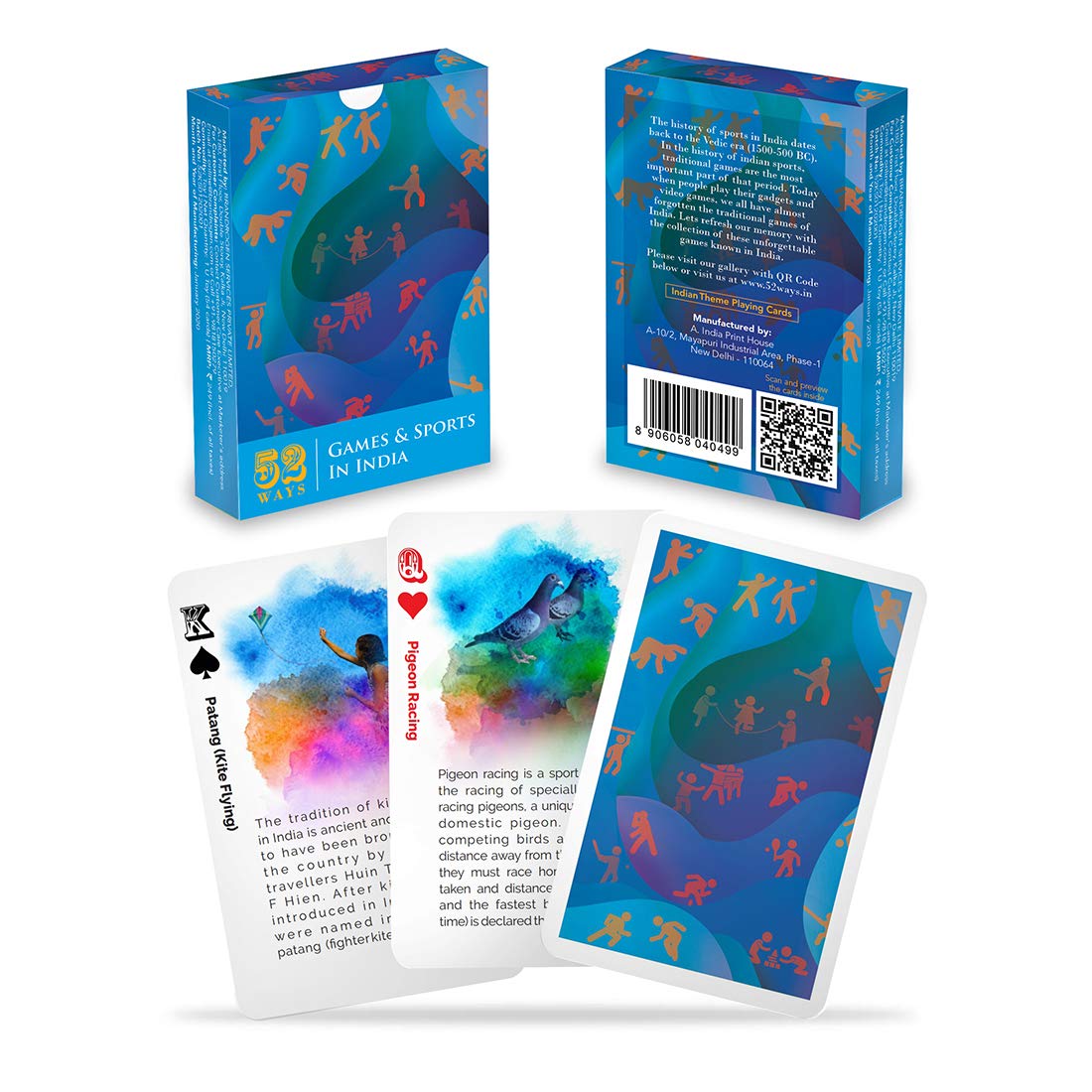 Buy 52ways Informative Playing Cards I Games and Sports from Different ...