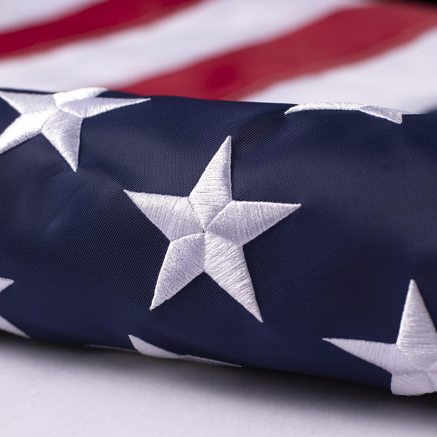 Amazon.com : Outdoor 4x6 American Flag with Embroidered Stars - Heavy ...