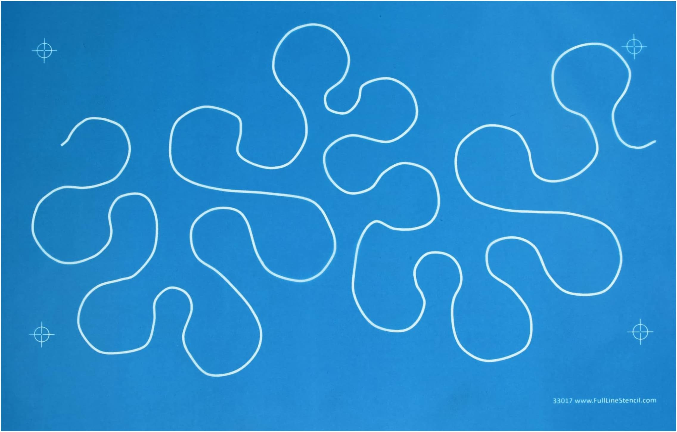 Amazon.com: Full Line Stencil - Big Stipple Meander - Edge to Edge ...