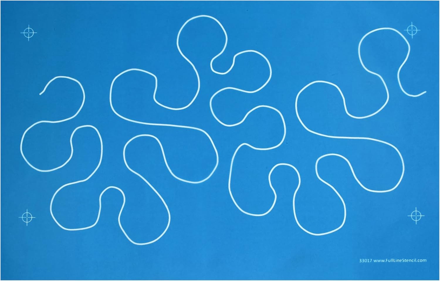 Amazon.com: Full Line Stencil - Big Stipple Meander - Edge to Edge ...