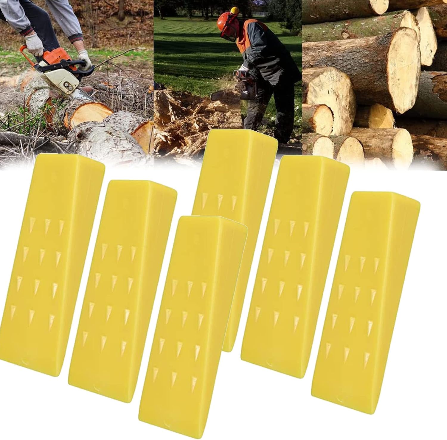 Kit Coins D'abattage Pour Tronçonneuses, 6pcs 15cm/6'' Coins D'abattage ...