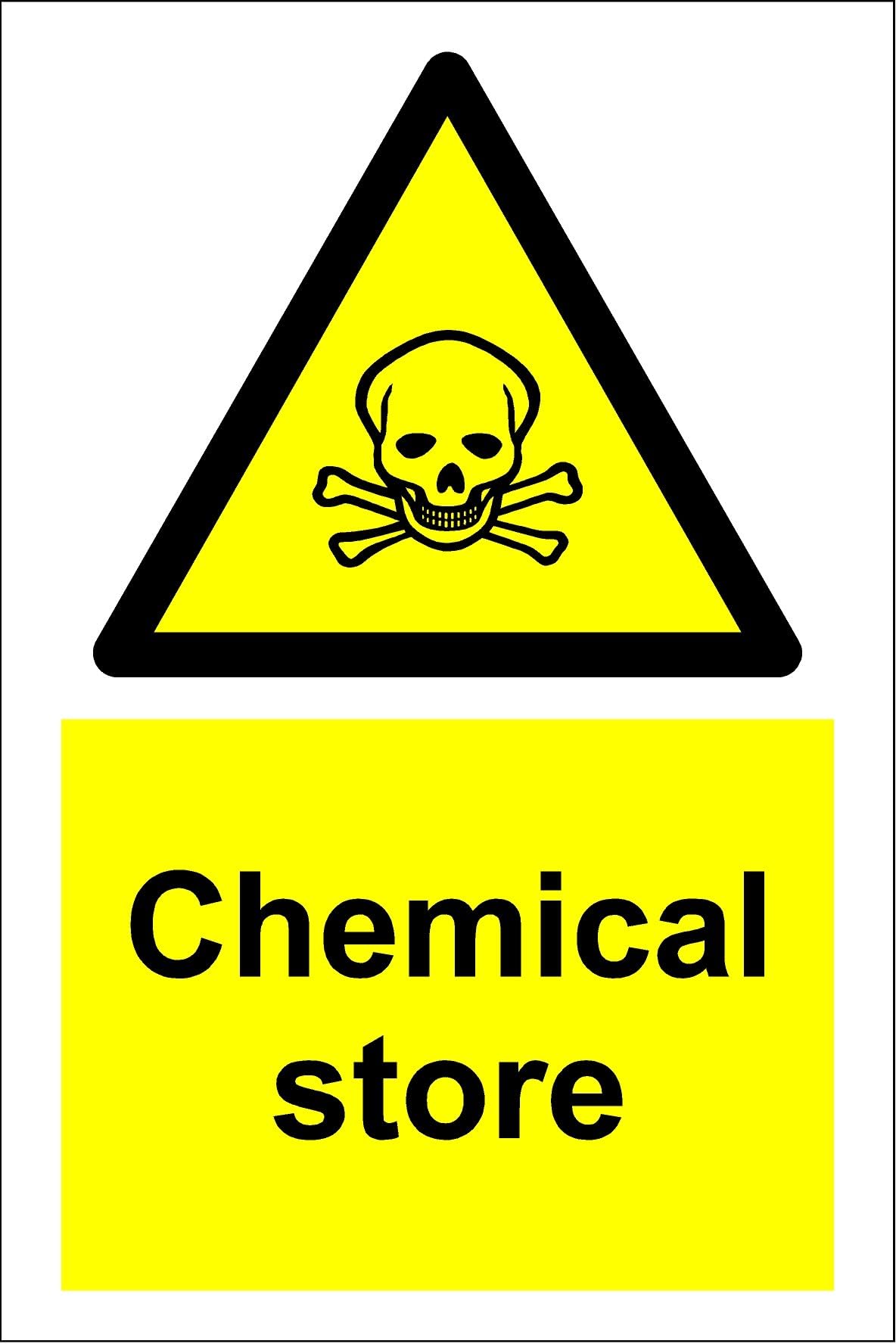 COSHH Cupboard hazardous chemicals stored here Safety Sign - 1.2mm ...