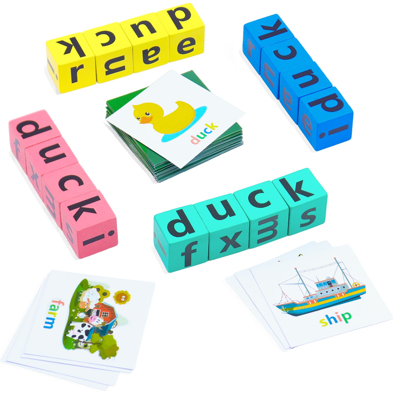 Amazon.com: Humerry Word Spelling Game, Matching Letter Game for Kids ...