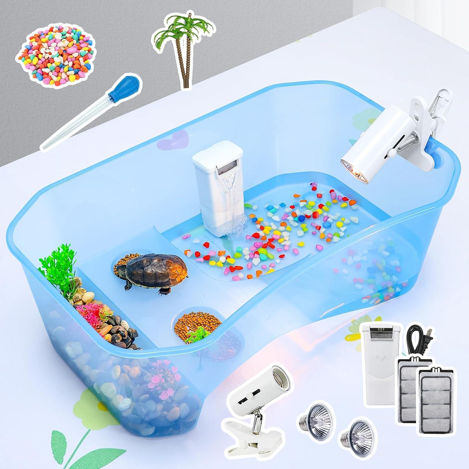 Amazon.com : Binano Turtle Tanks Topper - Turtle Habitat with Basking ...