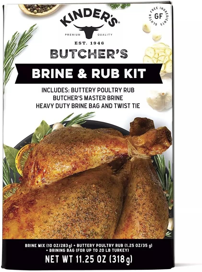 Amazon.com : Butcher's Brine and Rub Kit, Includes Buttery Poultry Rub ...