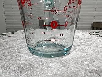Amazon.com: Pyrex Prepware 2-Cup Measuring Cup, Red Graphics, Clear ...