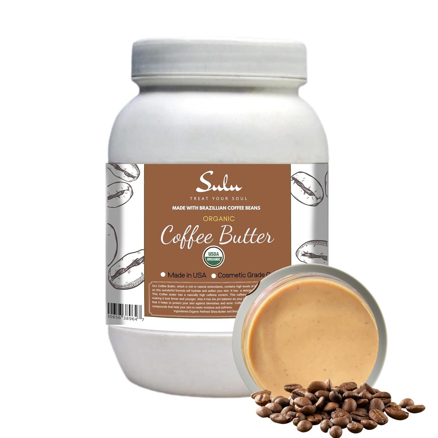 Amazon.com : 3 LBS Coffee Bean Butter- USDA Certified Organic Cold ...