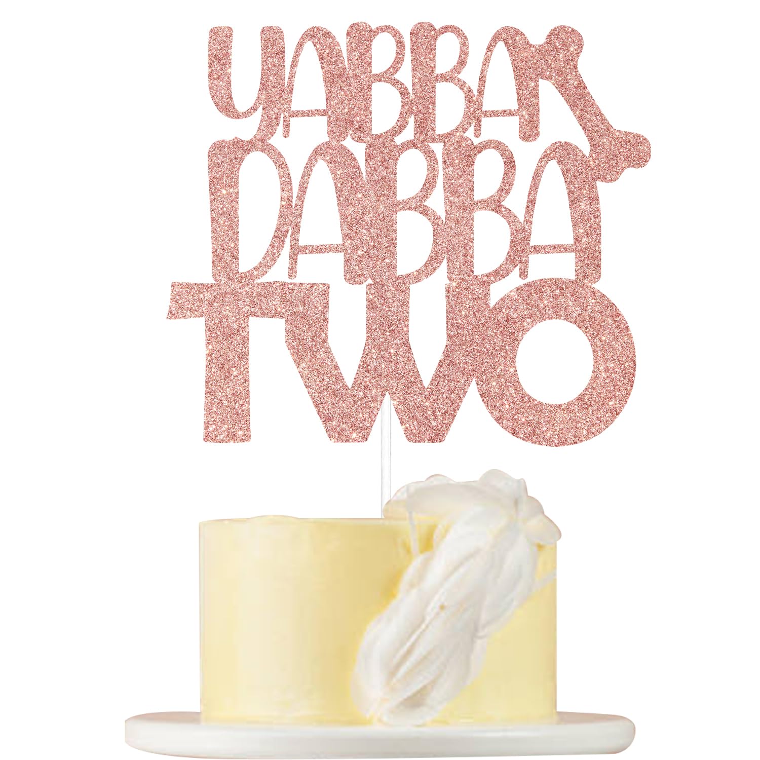 Snapklik.com : Yabba Dabba Two Cake Topper, Prehistoric Themed 2nd ...