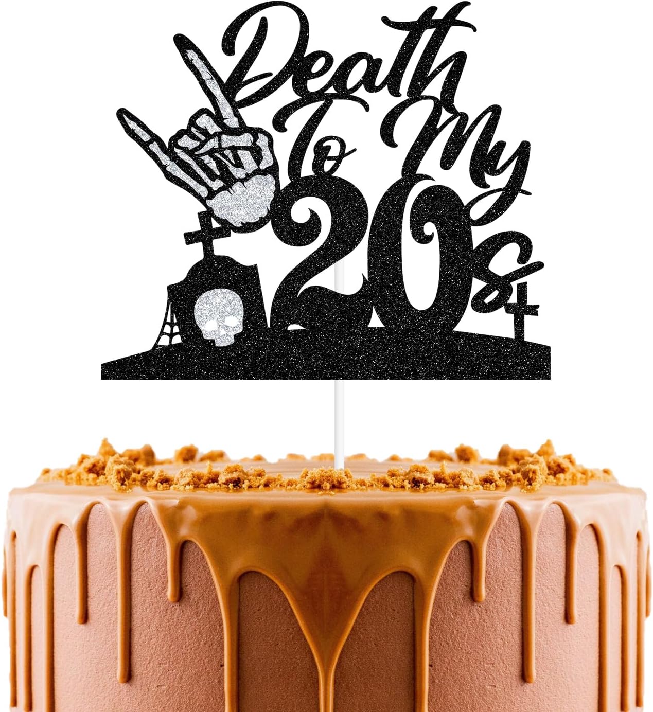 Amazon.com: Death to My 20s Cake Topper, Rip Twenties, Death to My ...