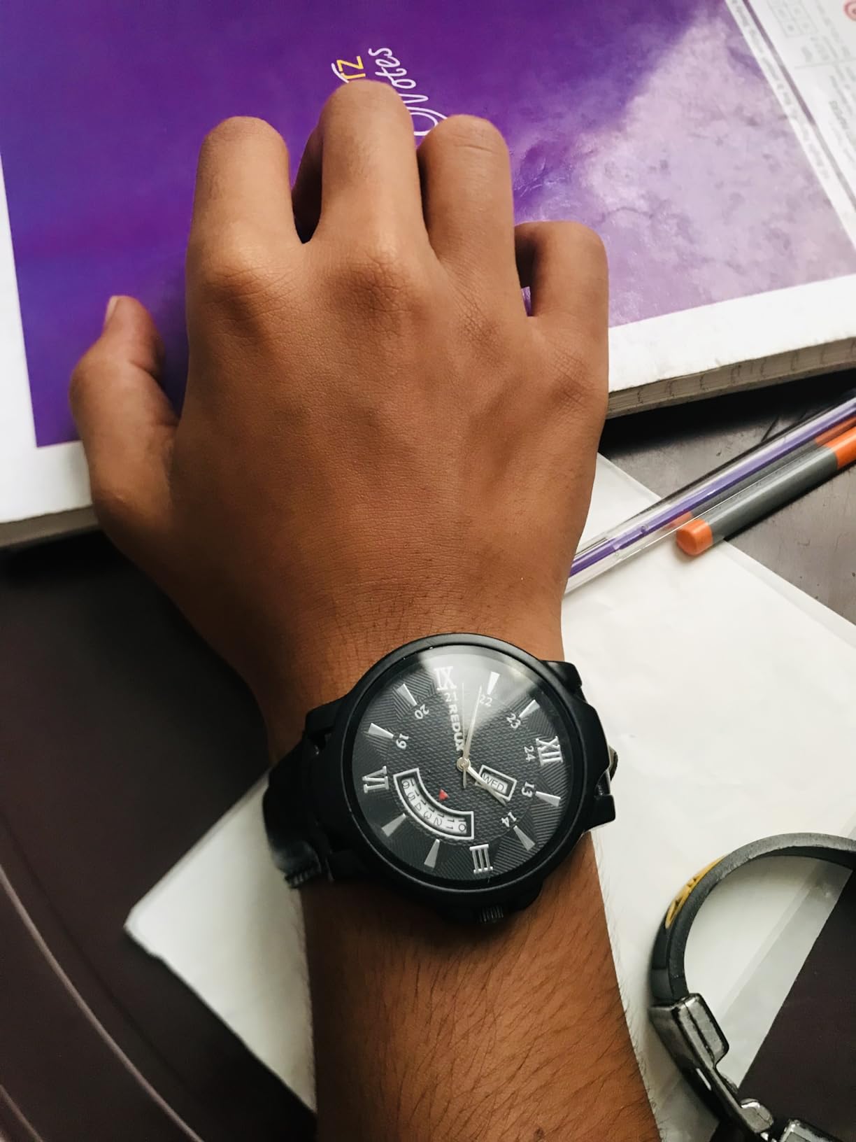 REDUX Analogue Day Date Functioning Men’s & Boy's Watch (Black ...