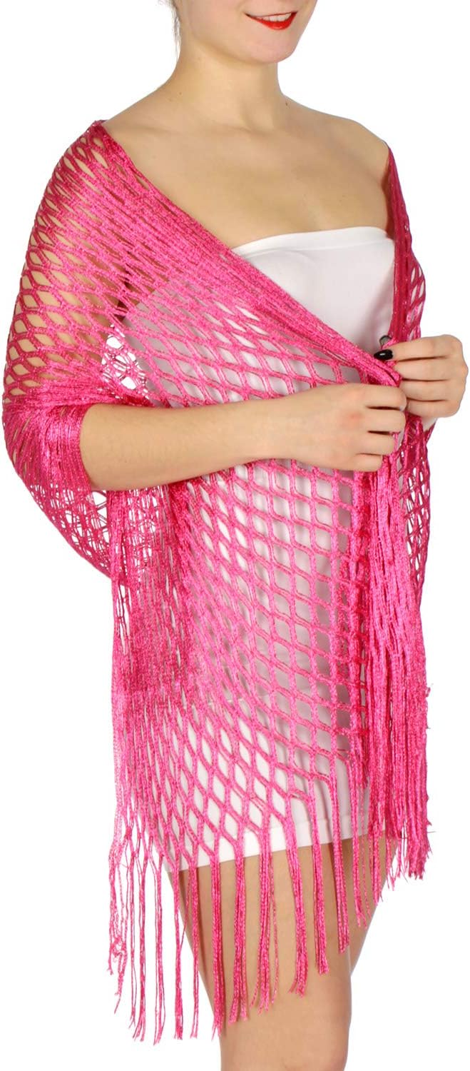 Evening Shawl Wrap for Dress. Large Metallic Wedding Bridal Party ...