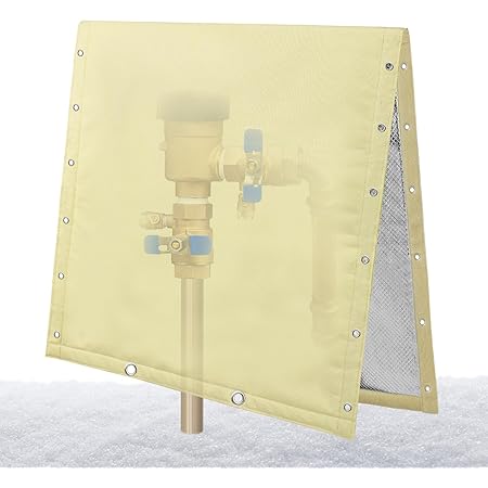 3-Way Opening Backflow Preventer Insulation Cover, 24''W x 24''H ...