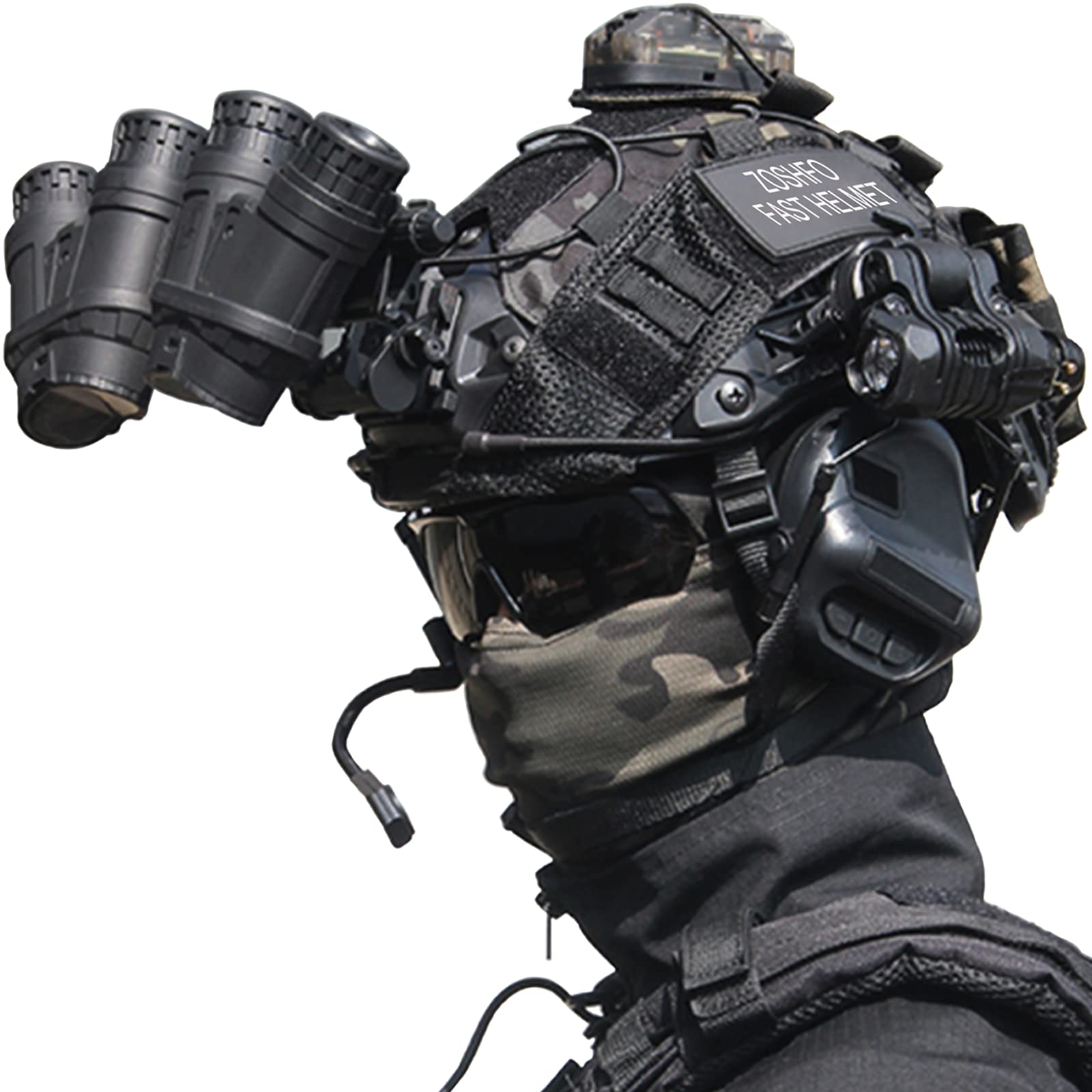 Buy Zoshfo Multicam Multifunction FAST Airsoft CS Protection Helmet Set ...