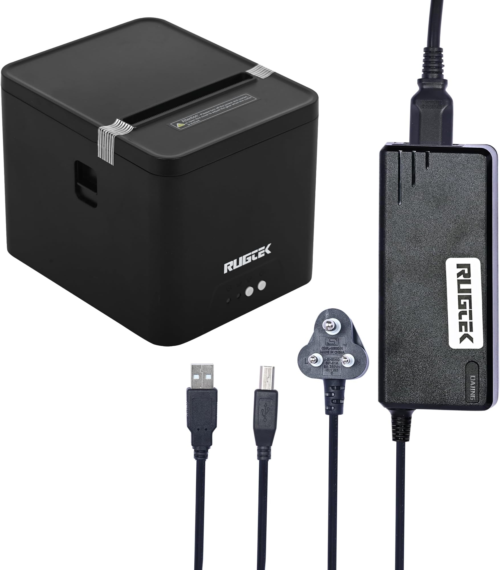 Rugtek Rp 82 Compact UE Thermal Receipt Printer (USB+Enthernet ...