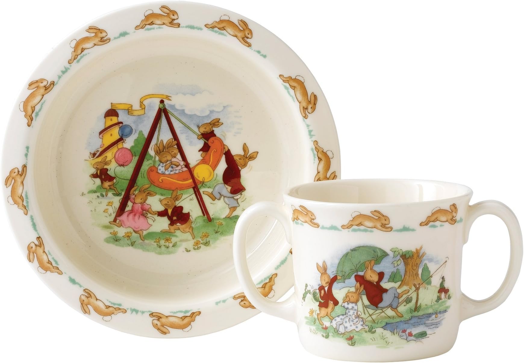 Amazon.com | Golden Rabbit Enamelware - Peter Rabbit Pattern - 3-piece ...