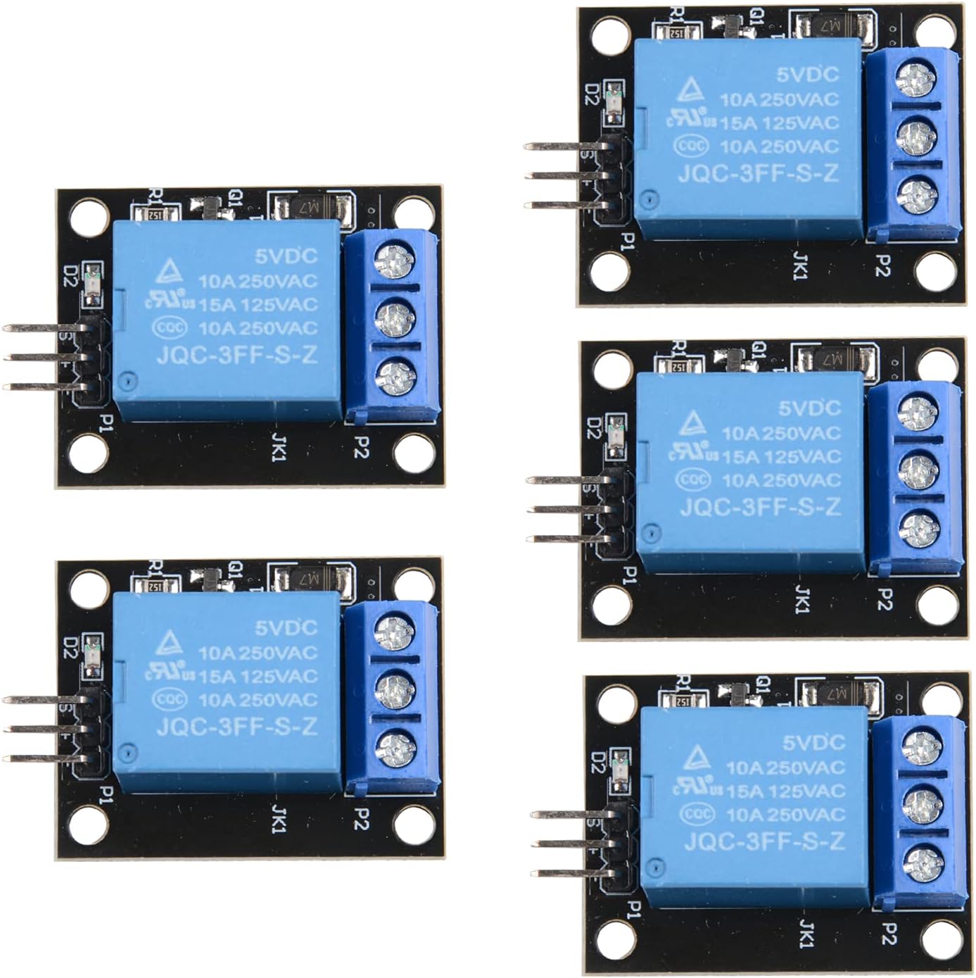 CHENBO 5pcs/lot 5V 1 Channel Relay Module Board Shield for ARM PIC AVR MCU for Arduino Relay ...