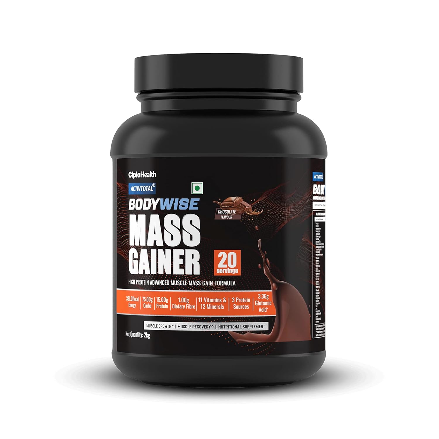 ActivTotal BodyWise Mass Gainer - 2 kg Chocolate flavour : Amazon.in ...