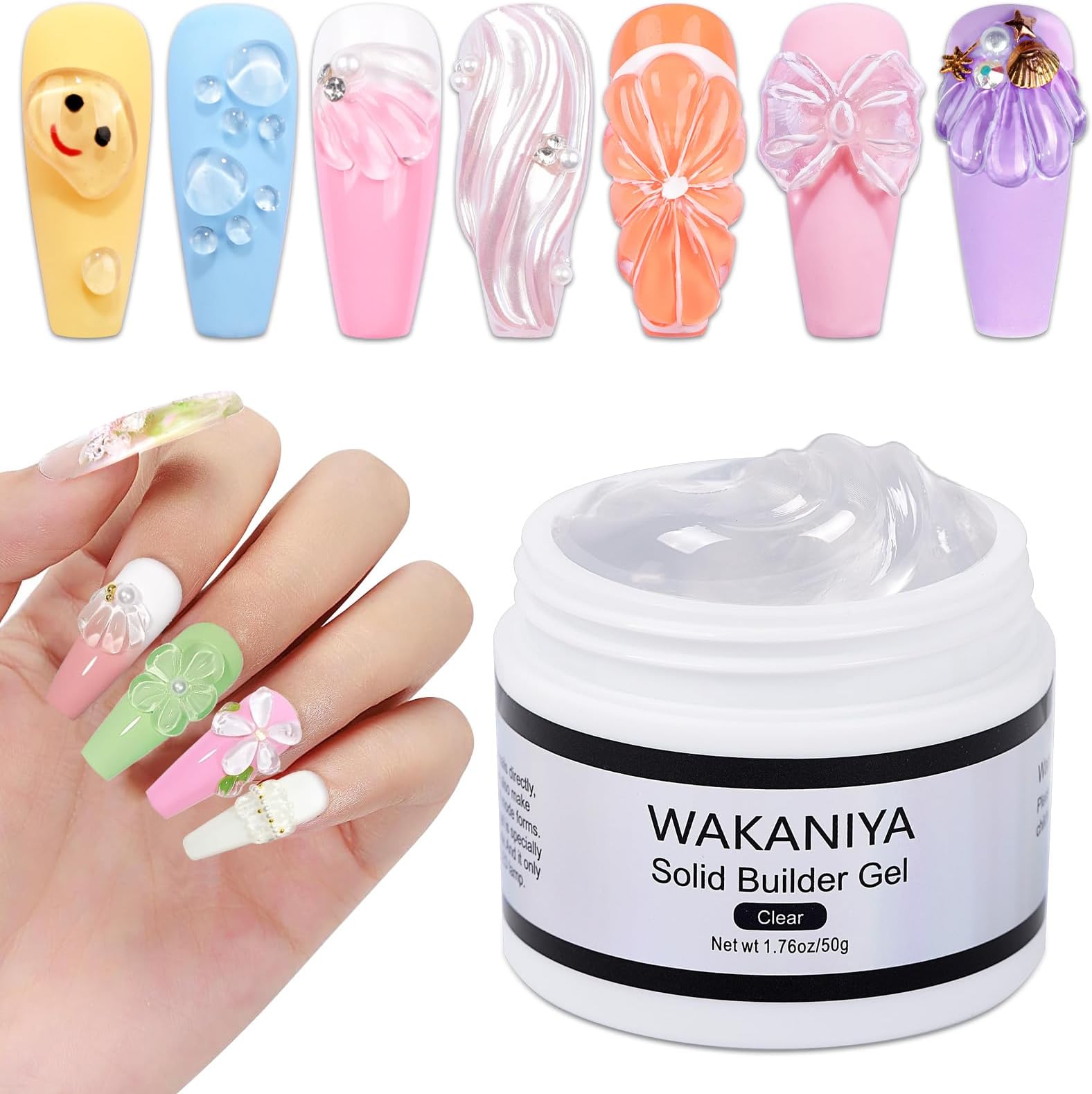 Amazon.com: Fcozpjk 2PCS Clear 3D Sculpting Gel Kit - Non-Sticky Hand ...