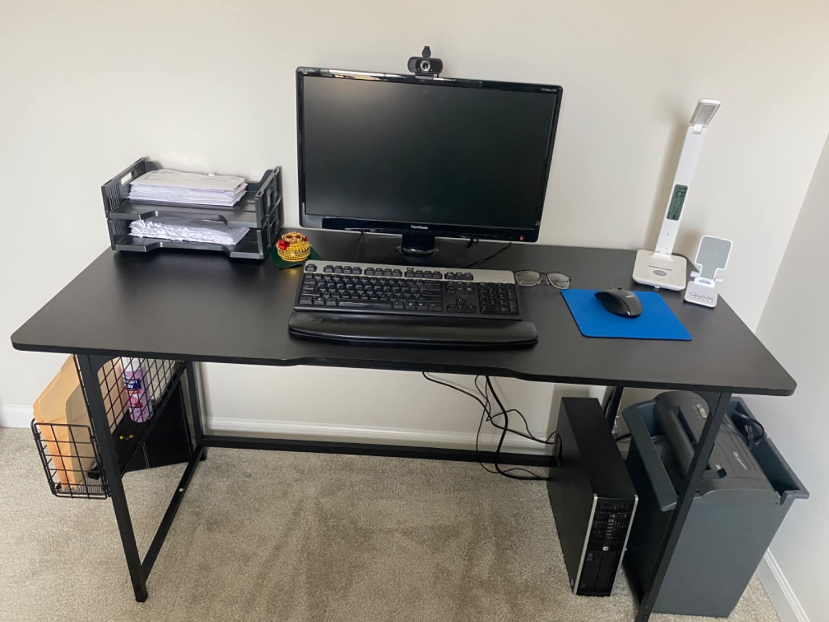$13/mo - Finance Pamray 32'' Rounded Corner Home Office Desk with ...