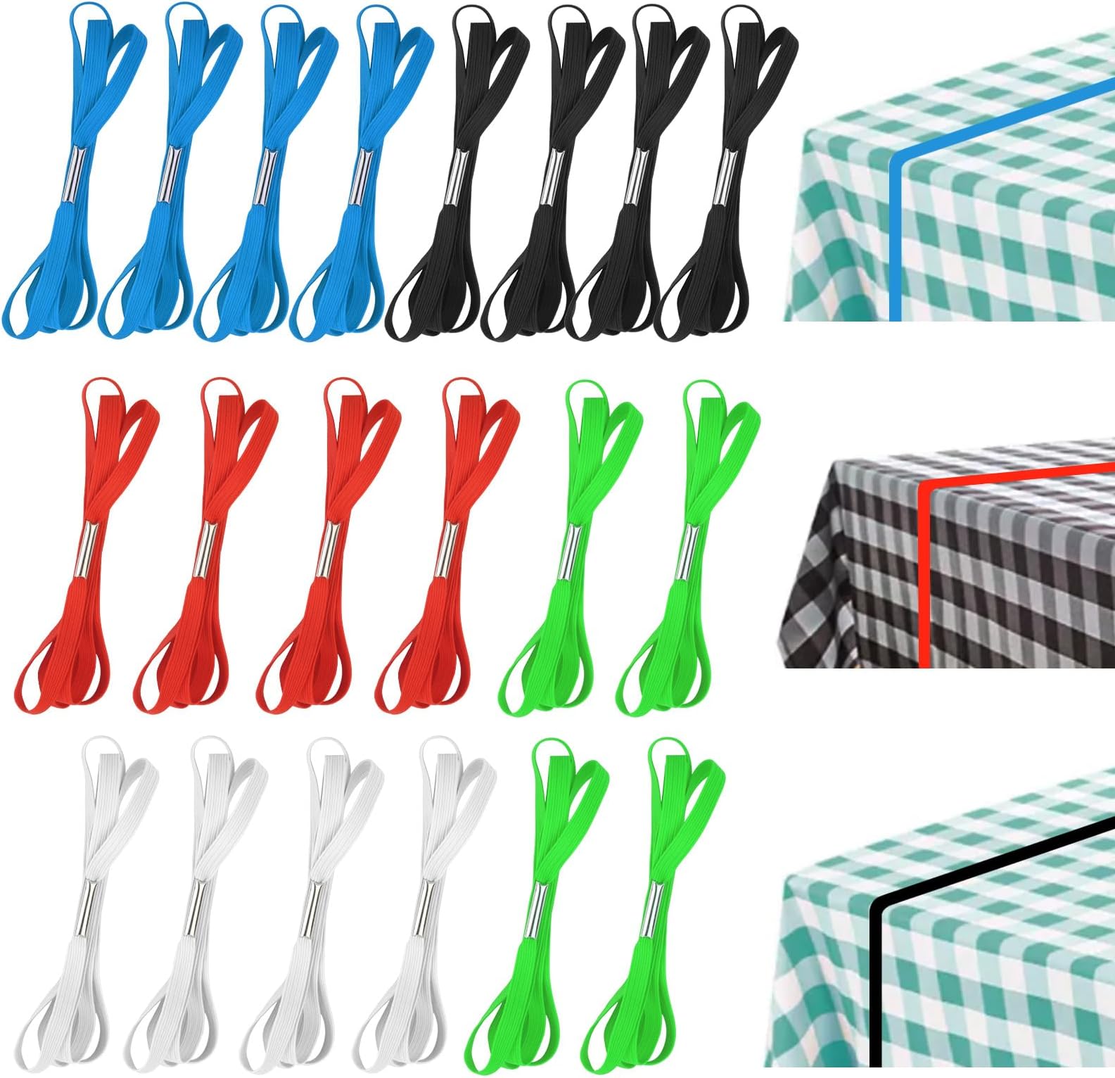 Table Bungees Tablecloth Strap Band Elastic Picnic Table Bungees Table ...