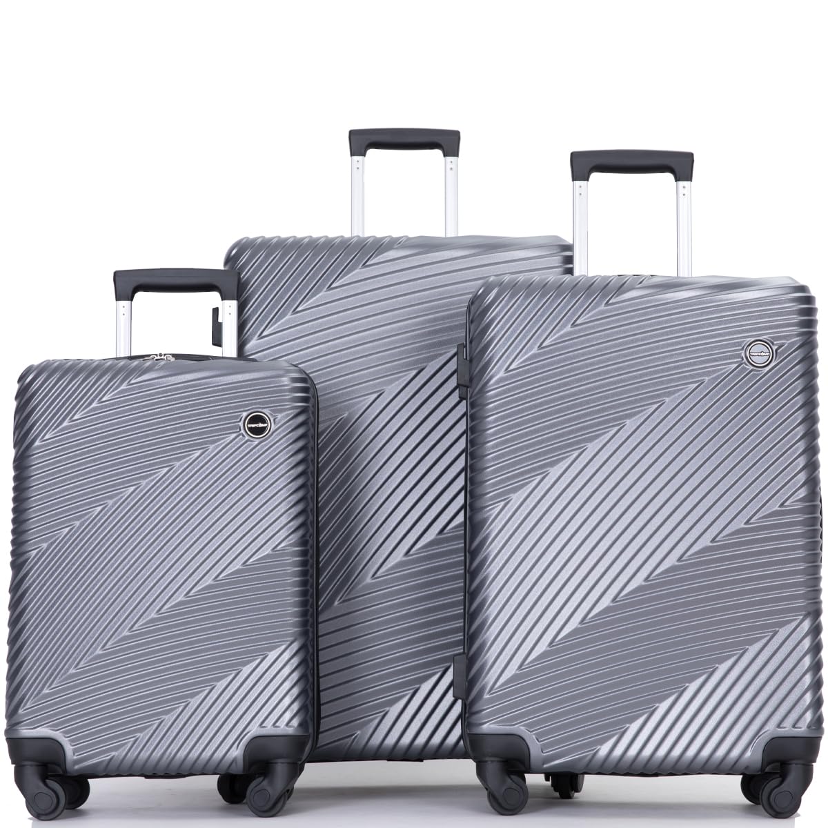 Amazon.com | Travelhouse Hardshell Luggage Set,3 Piece Hardside ...