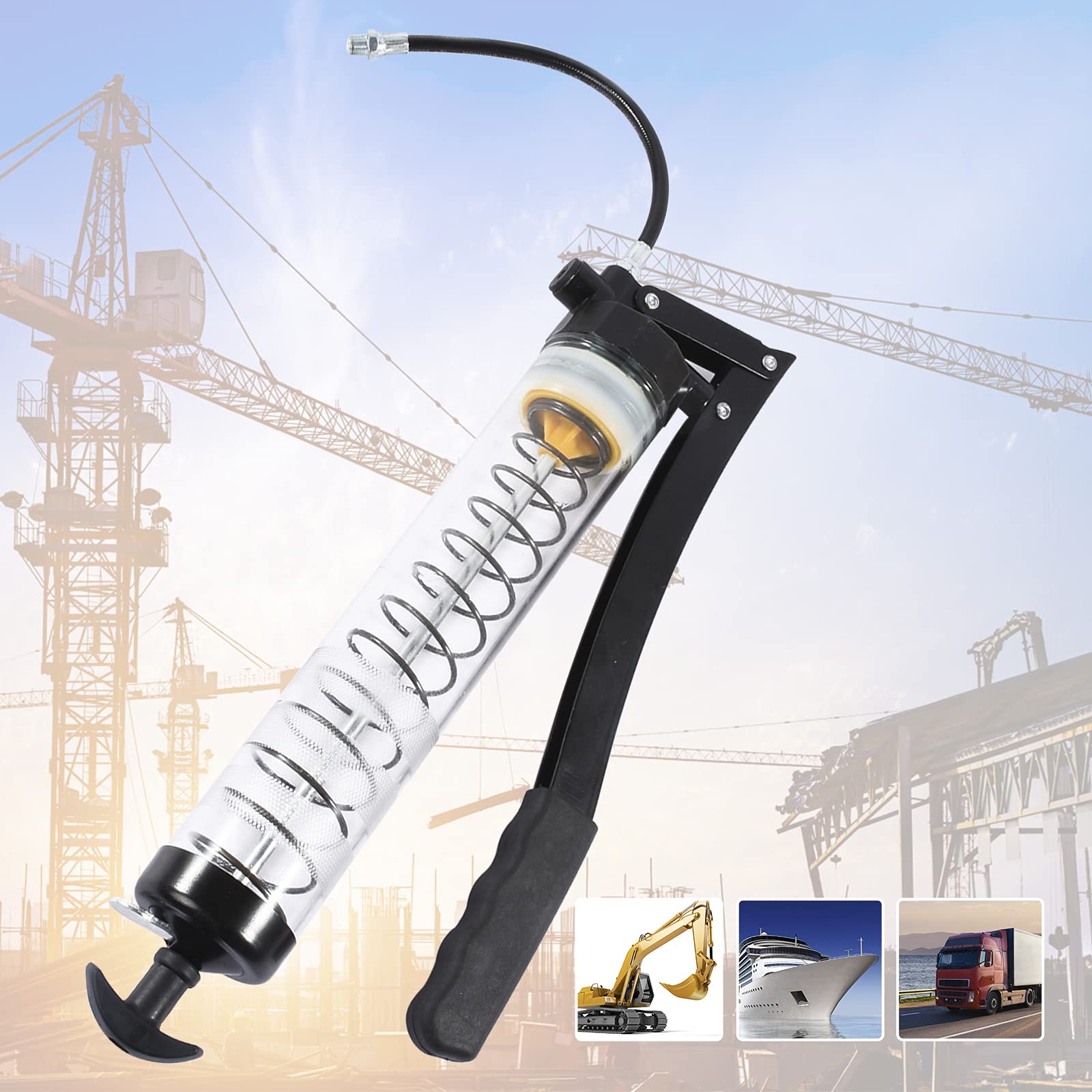 Buy 通用 600CC Grease Kit High Pressure Transparent Air Grease Vehicle ...