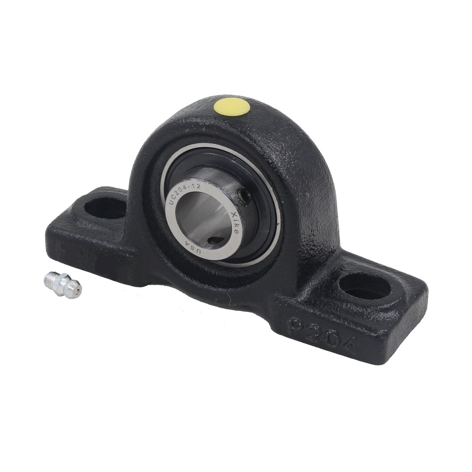 XiKe UCP204-12-X UCP204-12 Bearing Housing Unit. ID 3/4" Pillow Block Bearing, Rotary Quiet ...