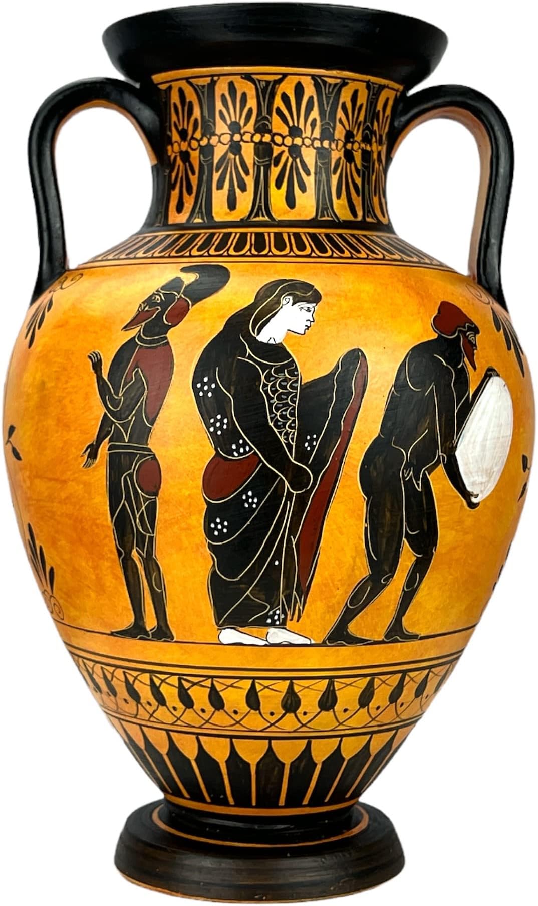 Trojan War Battle Amphora Vase Pottery - Ancient Greek Mythology ...