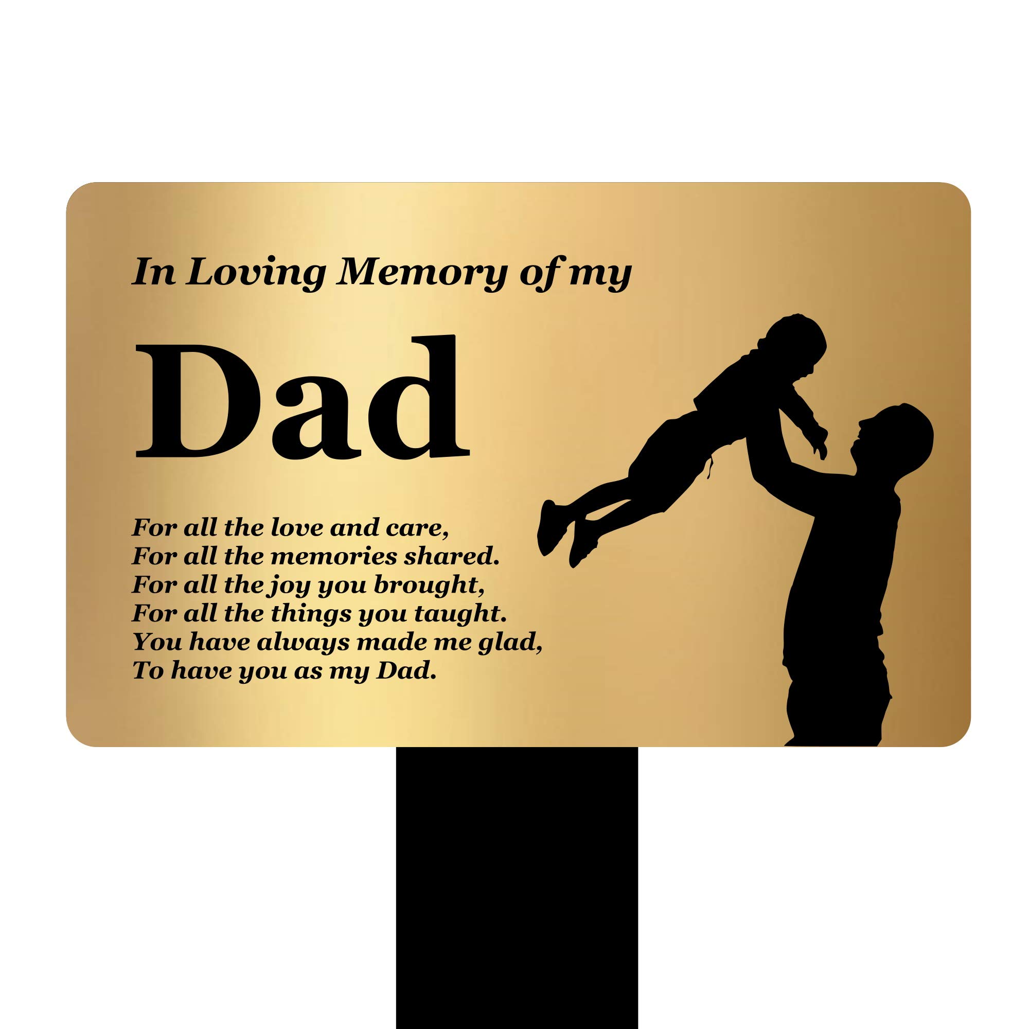In Loving Memory Of My Dad Engraved Memorial Stake Poem | Desertcart ...