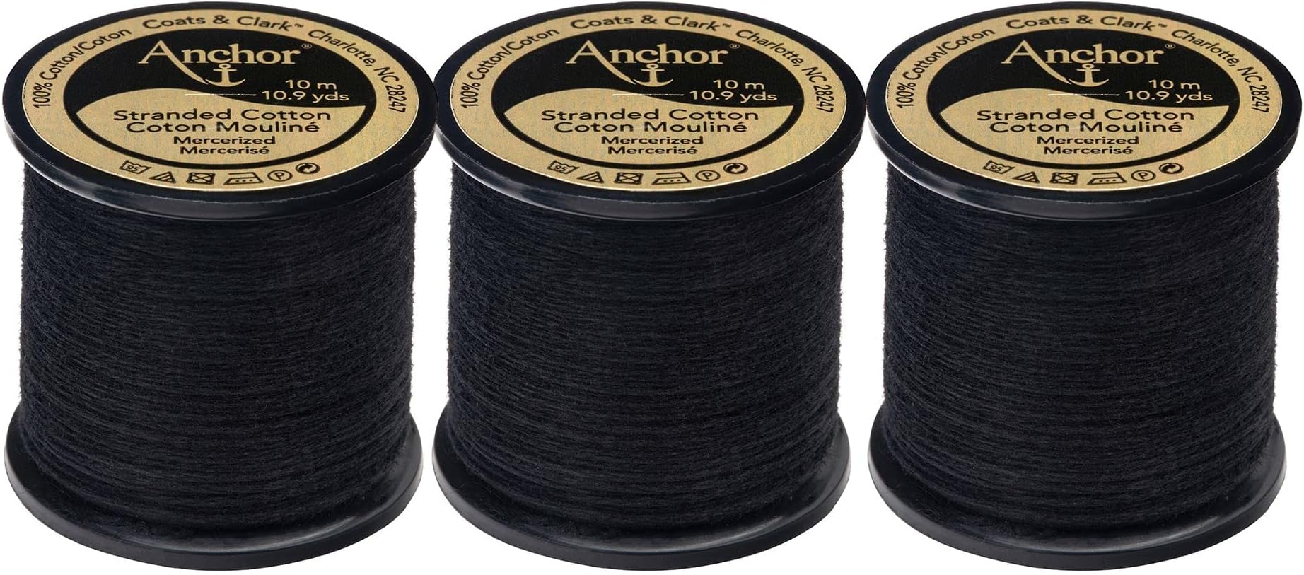 Amazon.com: Anchor Strand Spool - 3 Pack of 10.9y/10m - Snow White ...