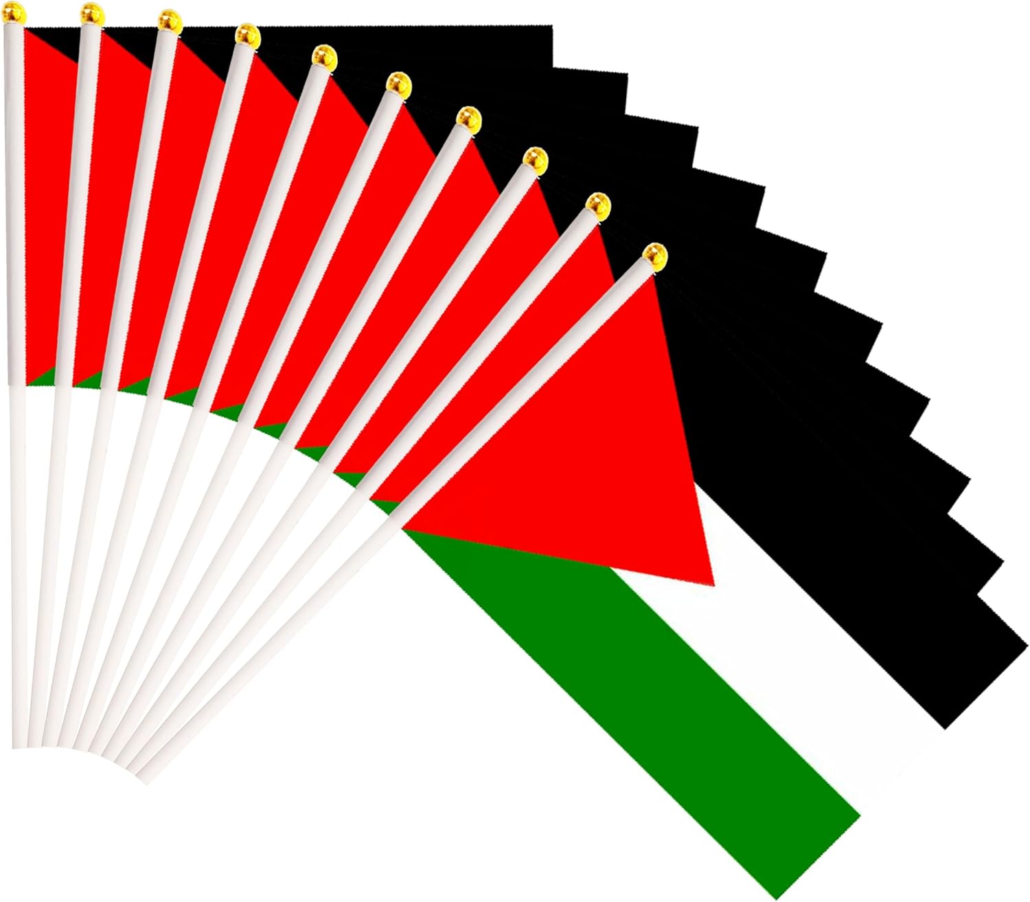 Amazon.com : 50 Pack Palestine Palestinian on Stick Flags,Small Mini ...