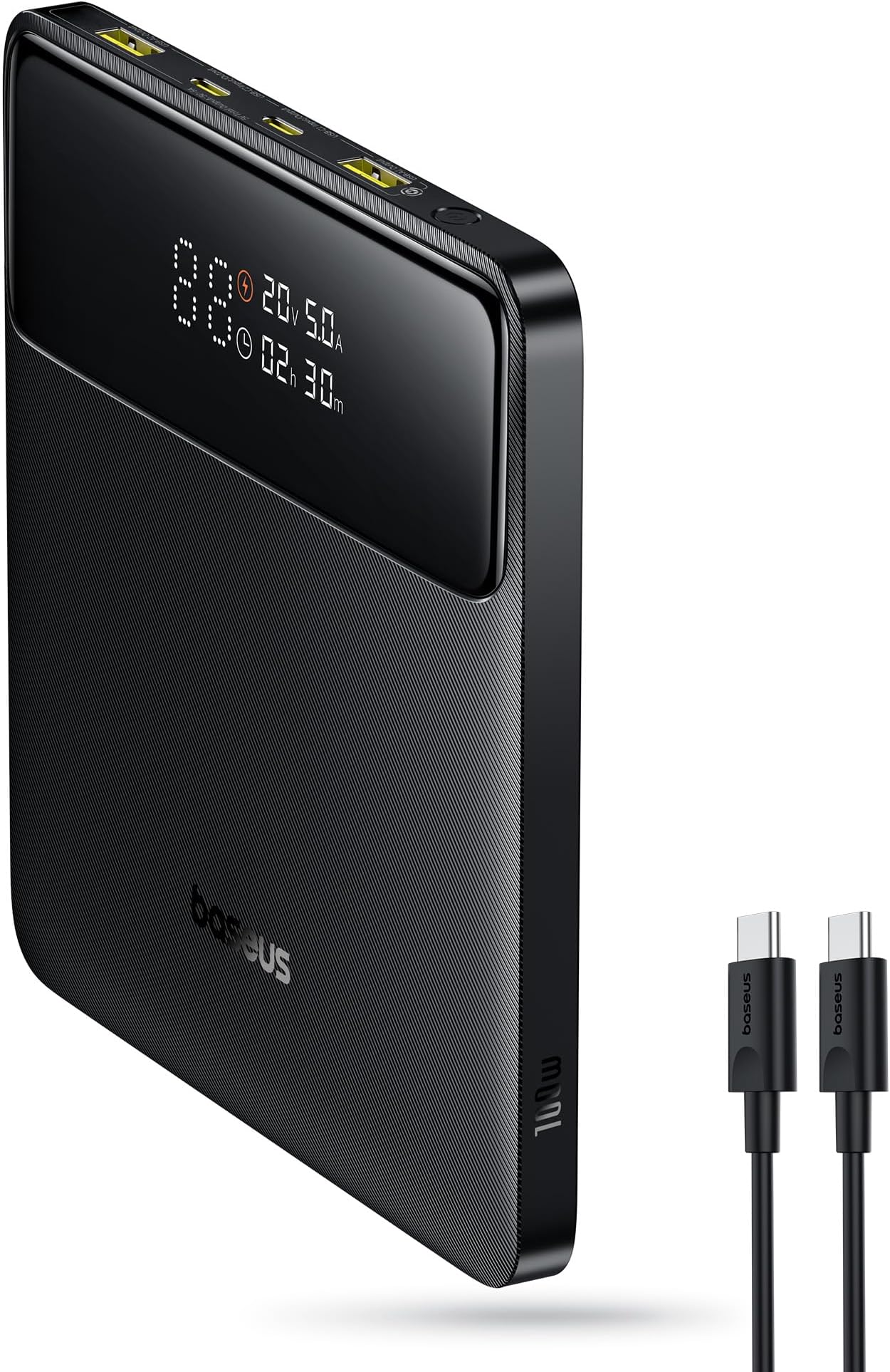 Baseus Laptop Power Bank 20000 mAh 100W Fast Charging, Slim Battery ...