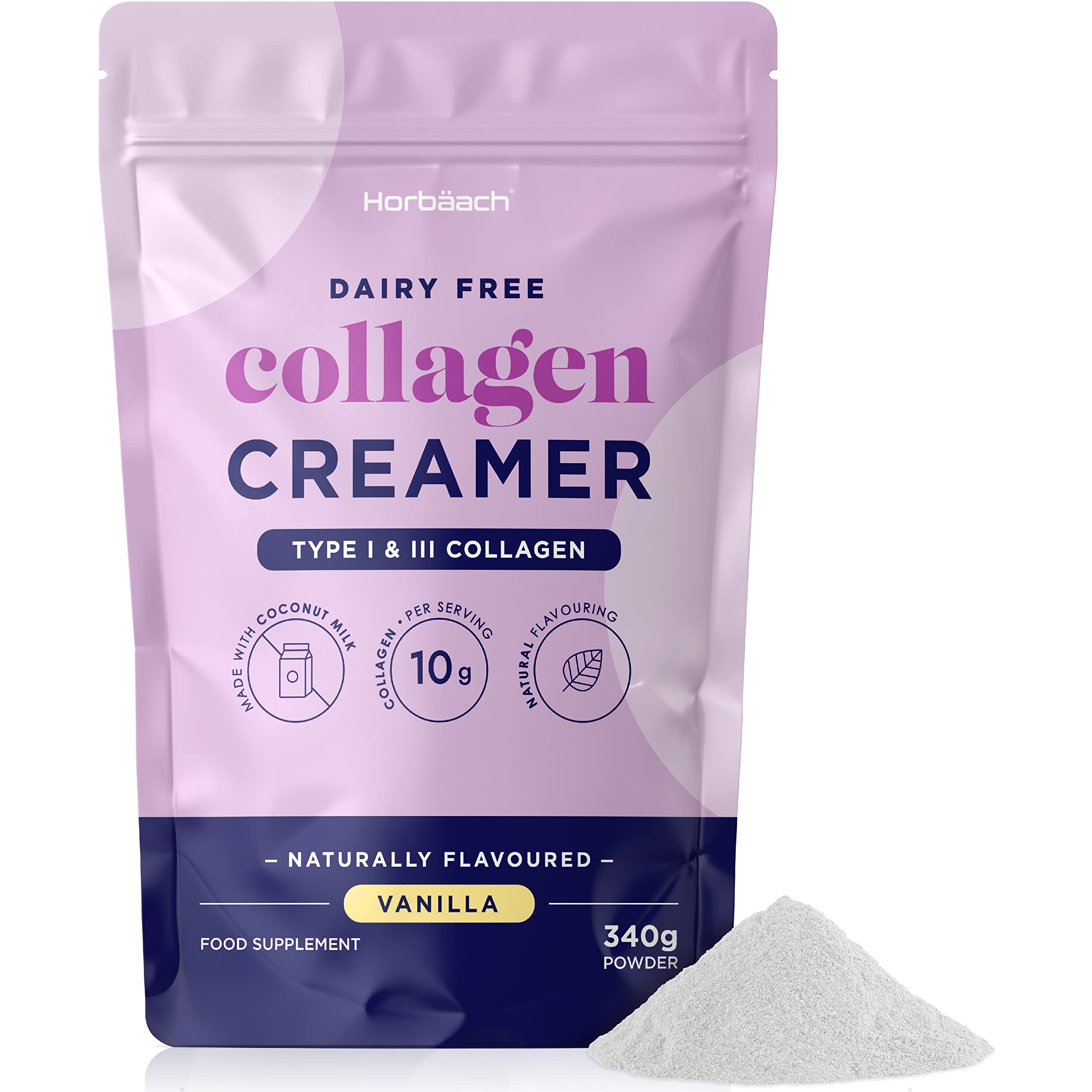 Collagen Creamer for Coffee | Vanilla Flavour | Type 1 & 3 Collagen ...