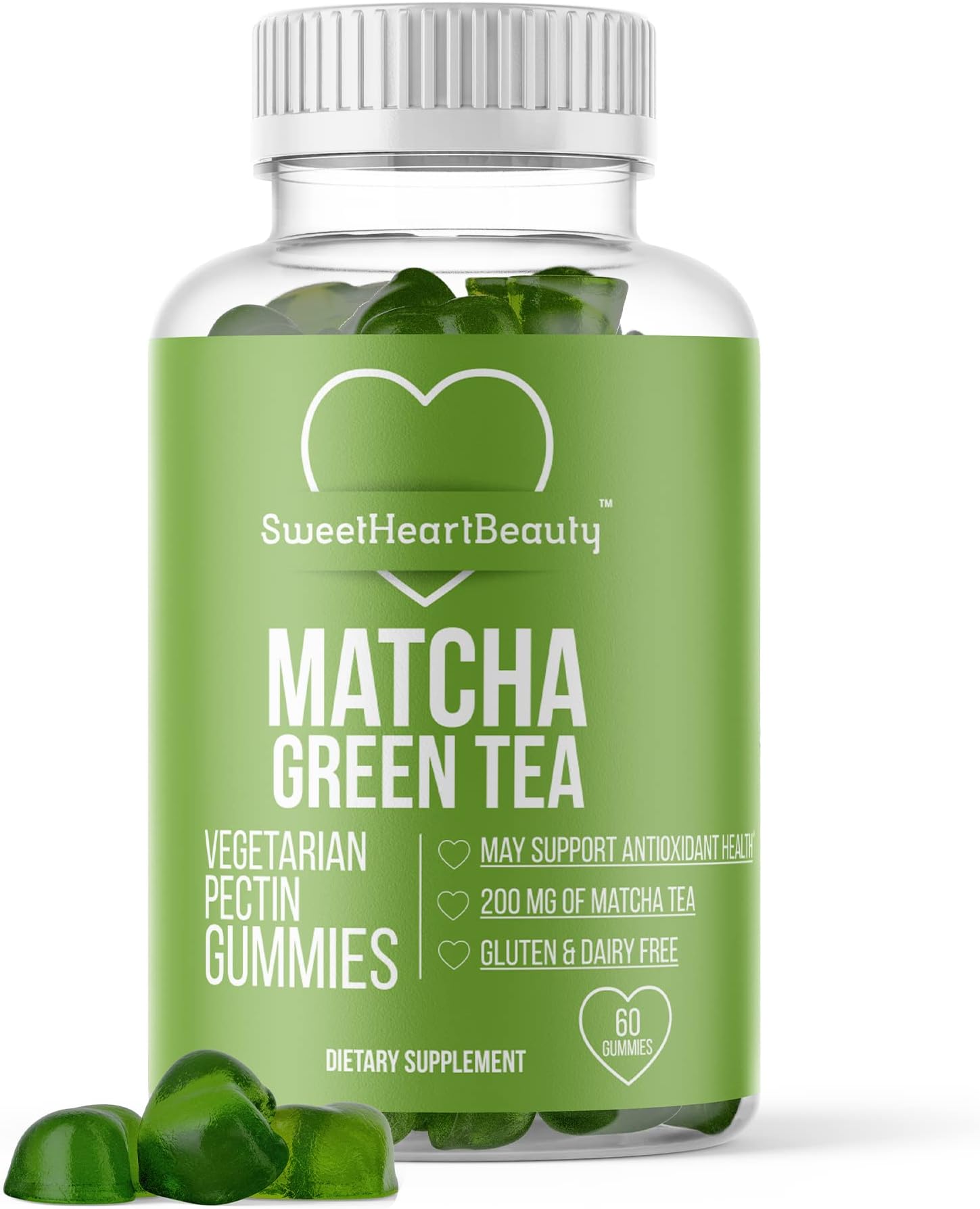 Amazon.com: Matcha Green Tea Extract Gummy Vitamin with Green Tea ...