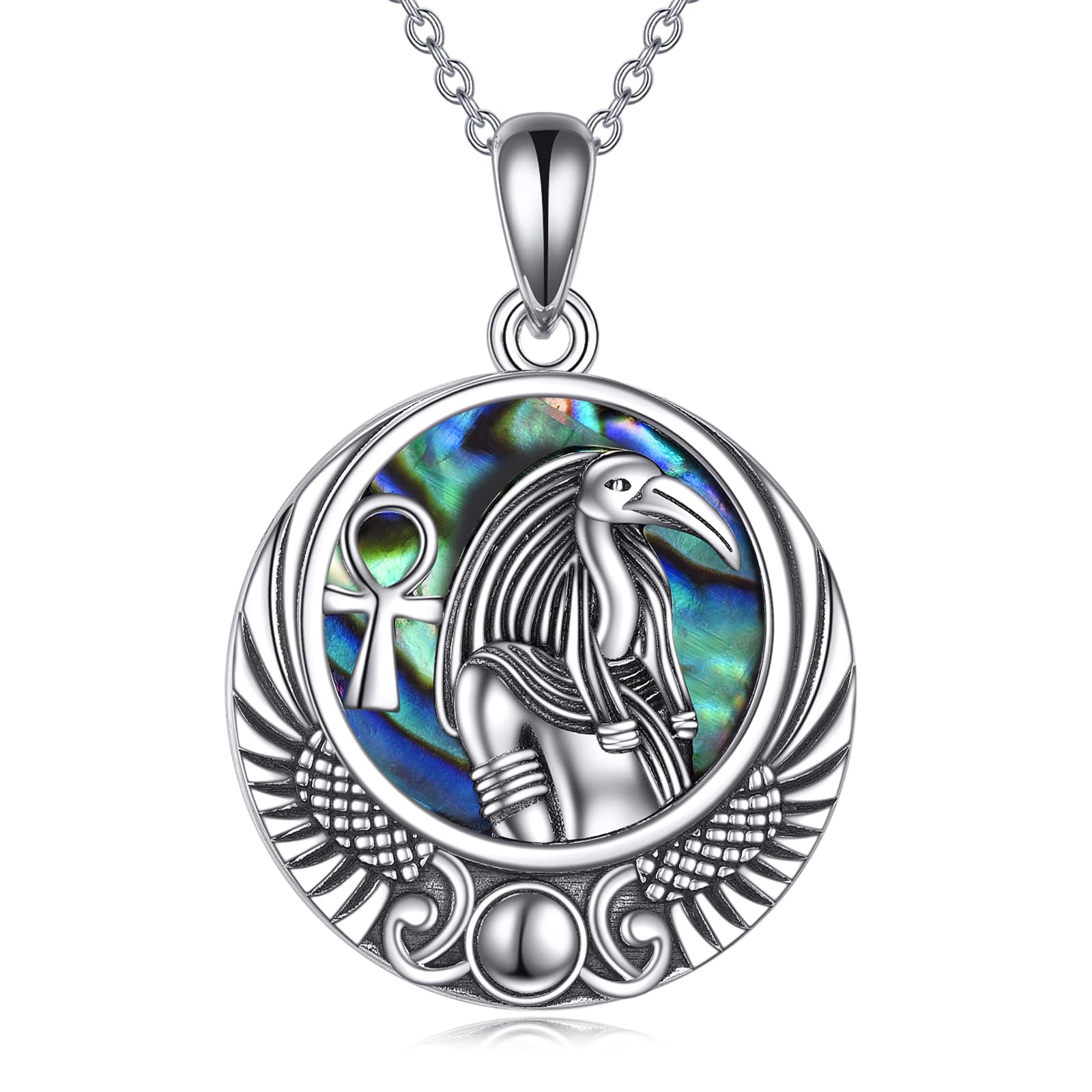 Snapklik.com : Thoth Necklace Sterling Silver Egyptian God Pendant ...