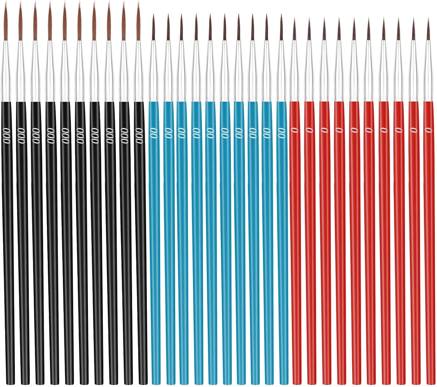 Amazon.com: Anezus Tiny Detail Paint Brushes 30 Pcs Micro Paint Brushes ...