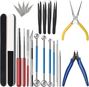 Amazon.com: 23 Pieces Metal Puzzle Tool Kit, AHIER Metal Model Tool Kit ...