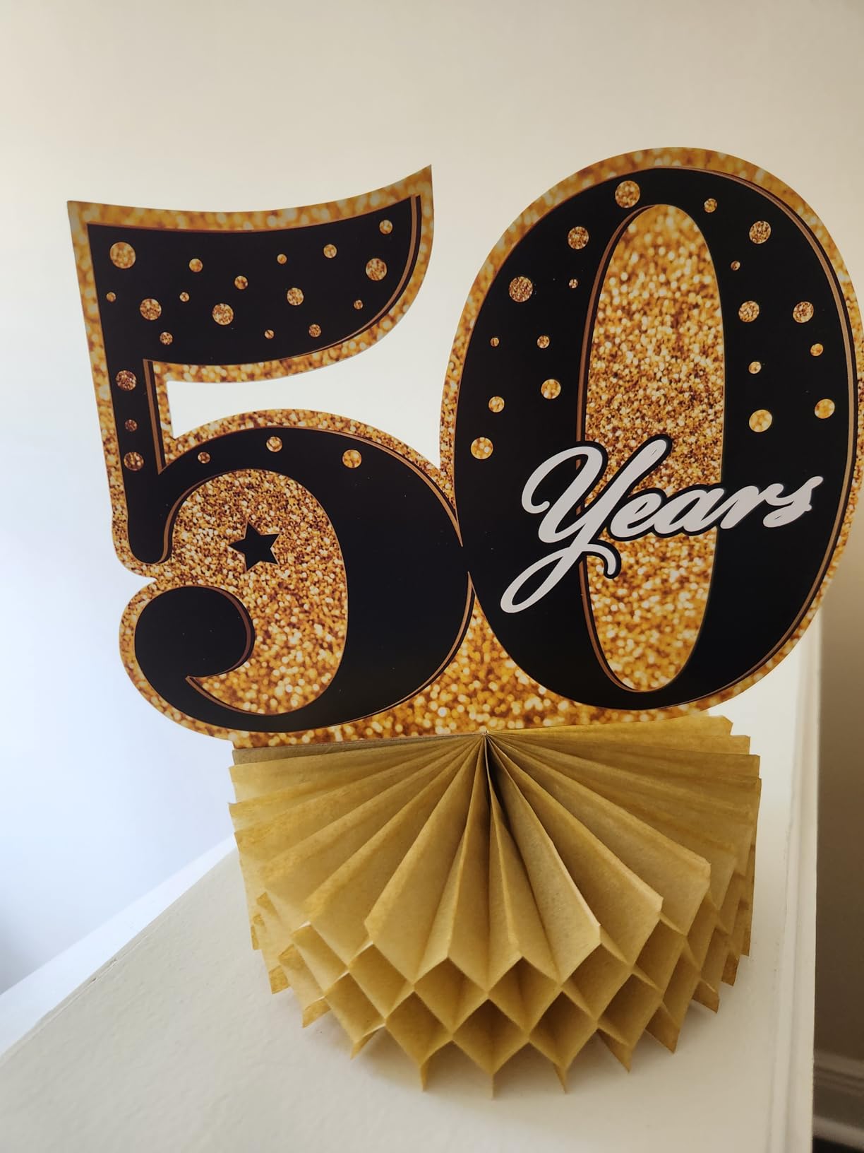 Amazon.com: Uiorgui 50th Birthday Decorations Men, 9Pcs Black Gold 50th ...