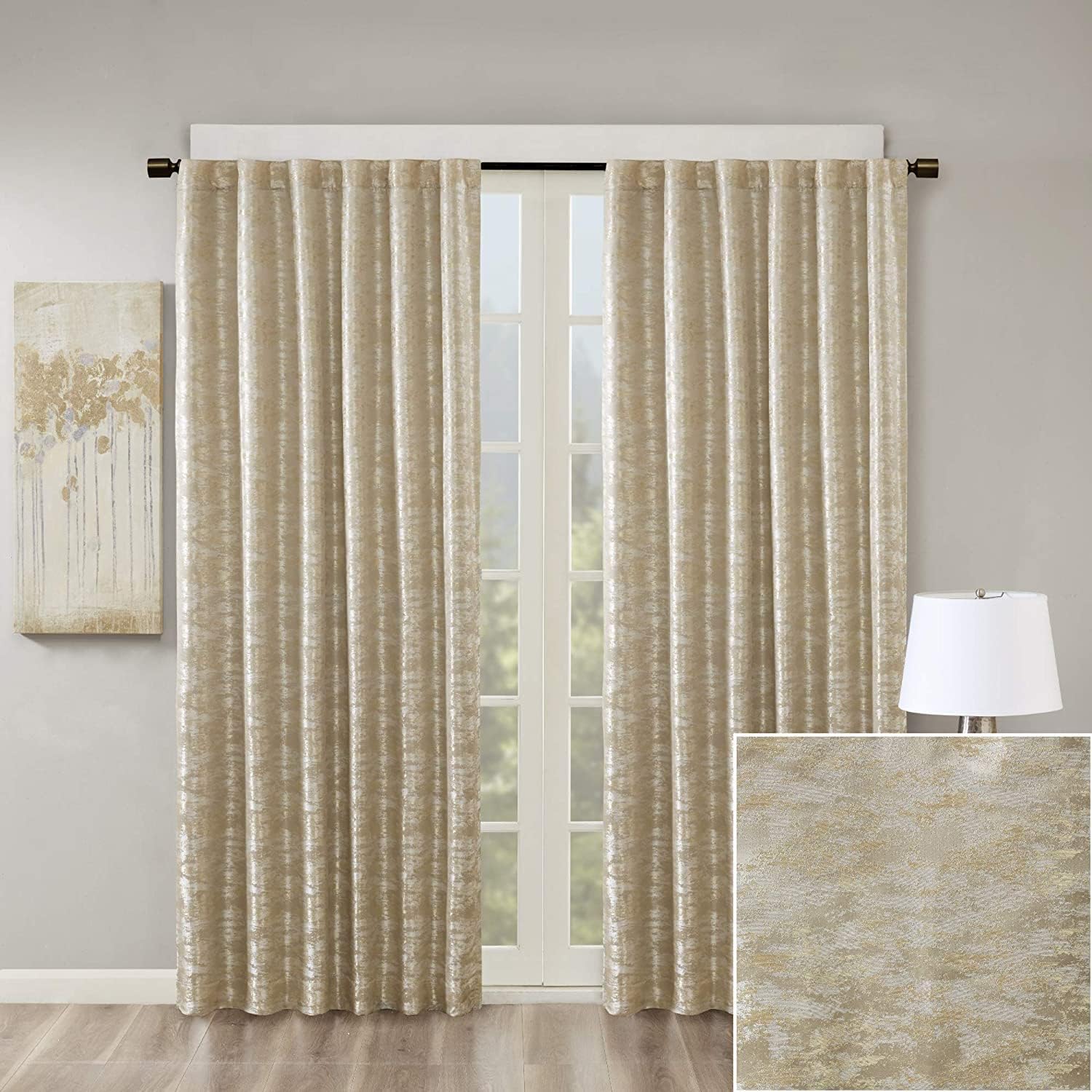 Amazon.com: Loom and Mill Luxury Jacquard Curtains for Bedroom, Classic ...