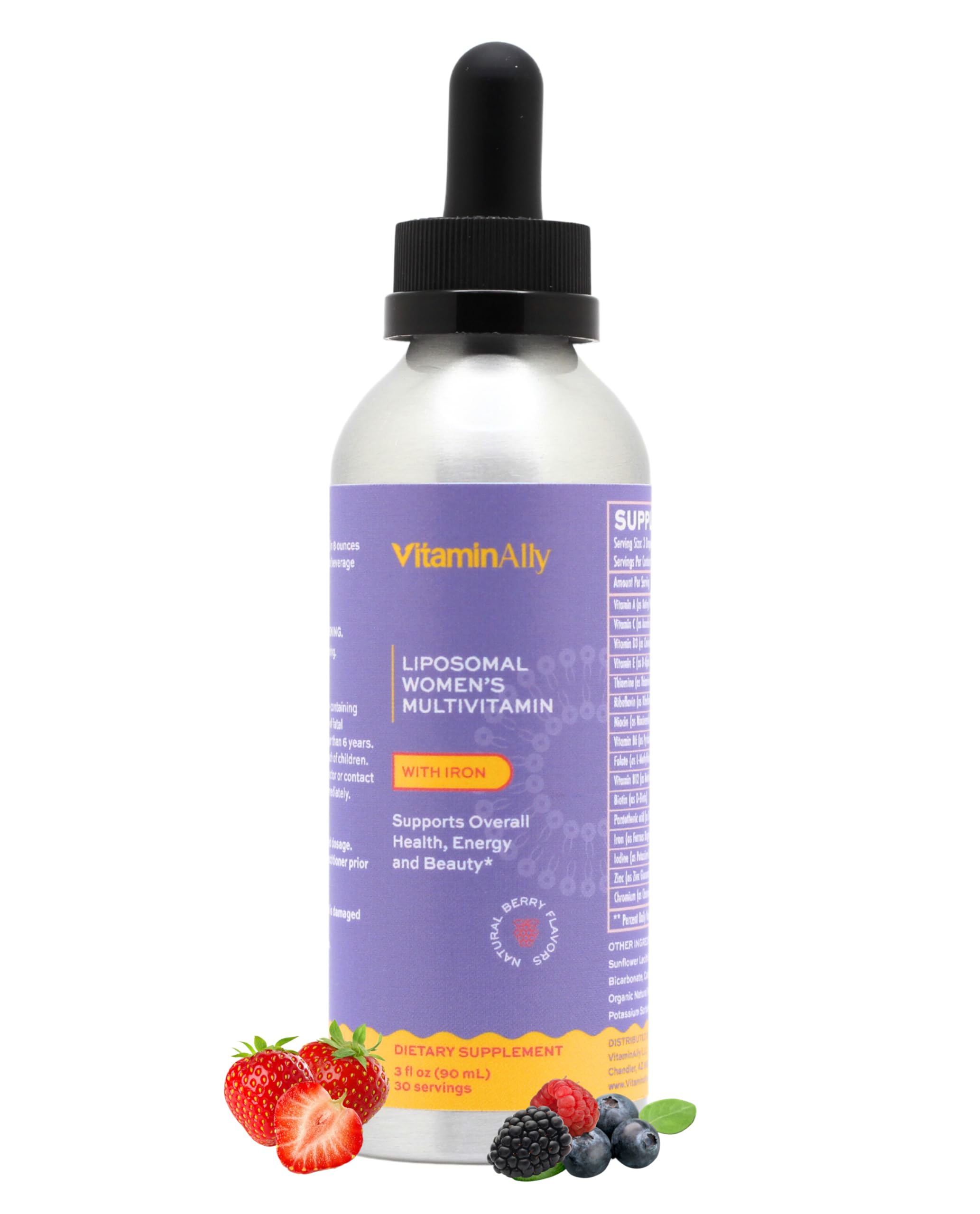 Amazon.com: Vitaminally Women's Multivitamin liposomal Liquid Drops ...