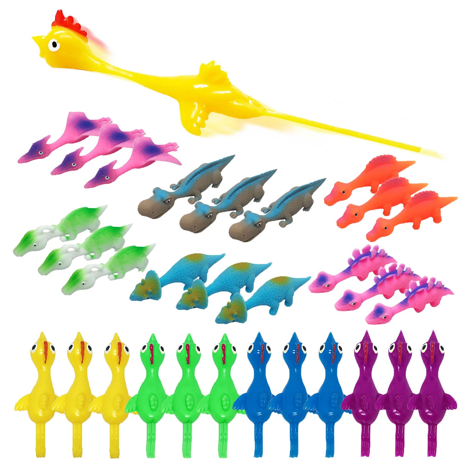 Snapklik.com : Rubber Chicken Slingshot Dinosaur Catapult Toys ...