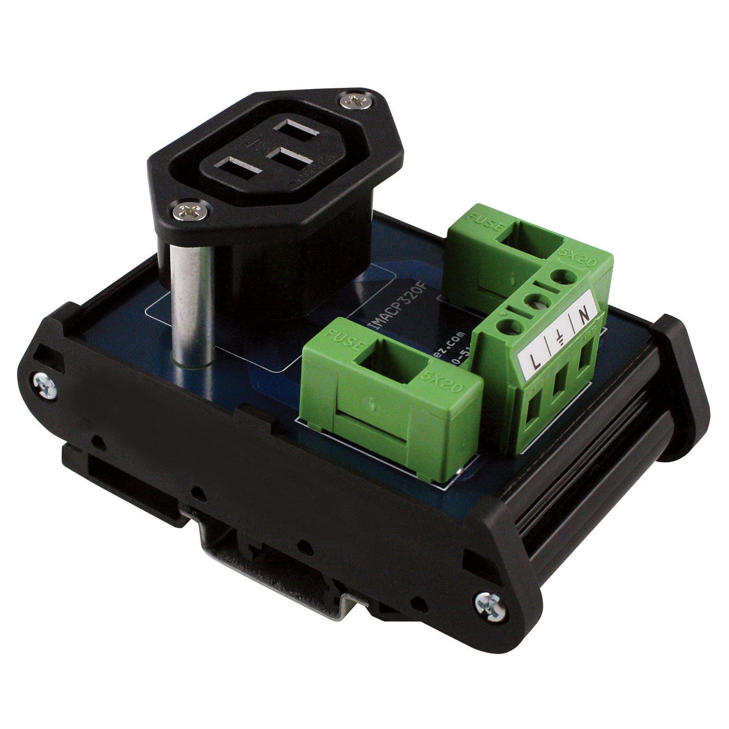 Snapklik.com : ASI IMACP320F DIN Rail Mounted Single AC Outlet IEC320 ...