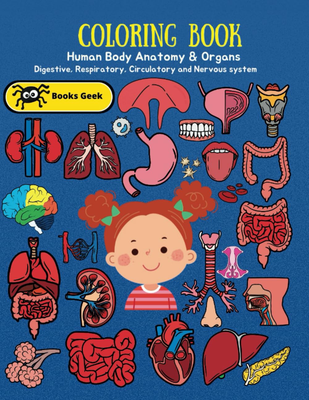 Human Body Coloring Book for Kids: human Anatomy Coloring Book for kids ...