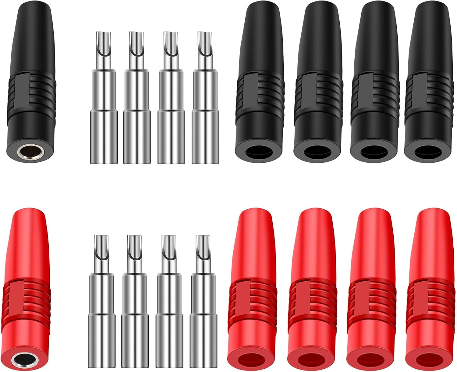 Amazon.com: Sliverdew 4mm Speaker Banana Plugs 10Pcs Banana Insulated ...