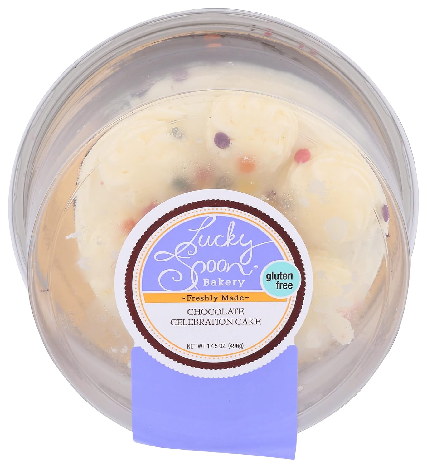 Amazon.com: LUCKY SPOON BAKERY Chocolate Celebration Cake, 17.5 OZ ...