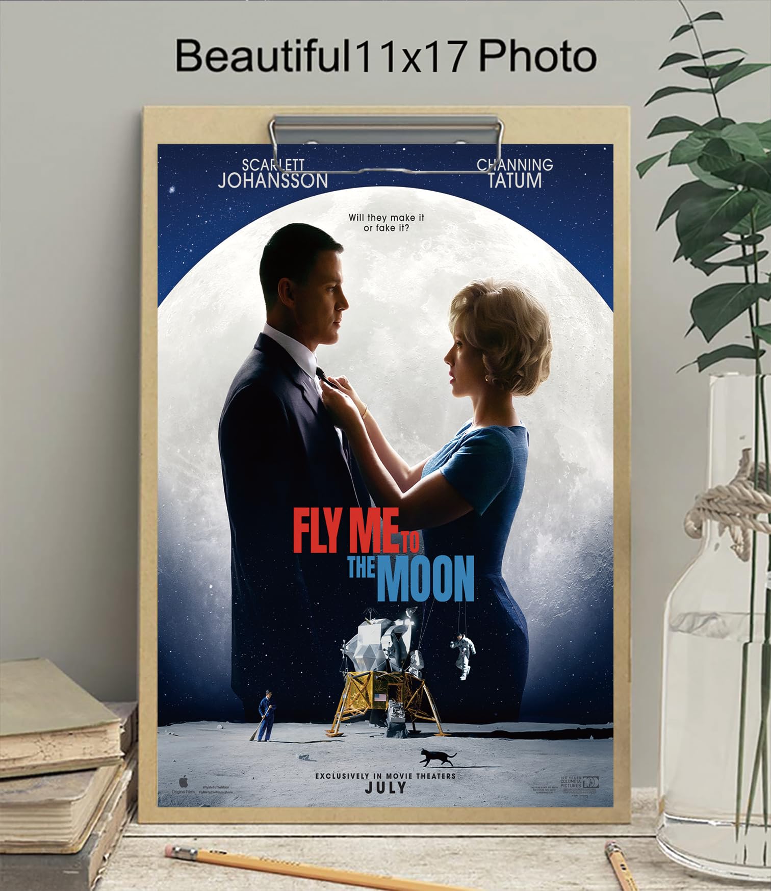 Astronaut Moon Movie Poster Paul Mann "2001: A Space Odyssey" Print