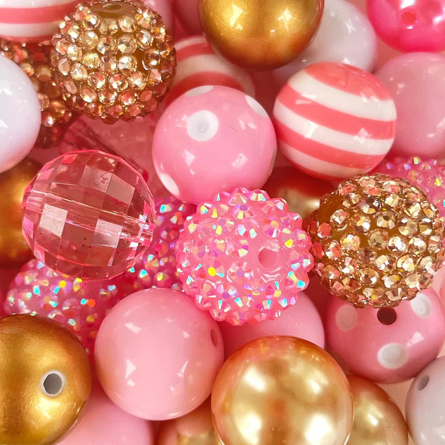 Amazon.com: MKLKSDH 50PCS 20MM Bubblegum Beads for Pens, Colorful ...